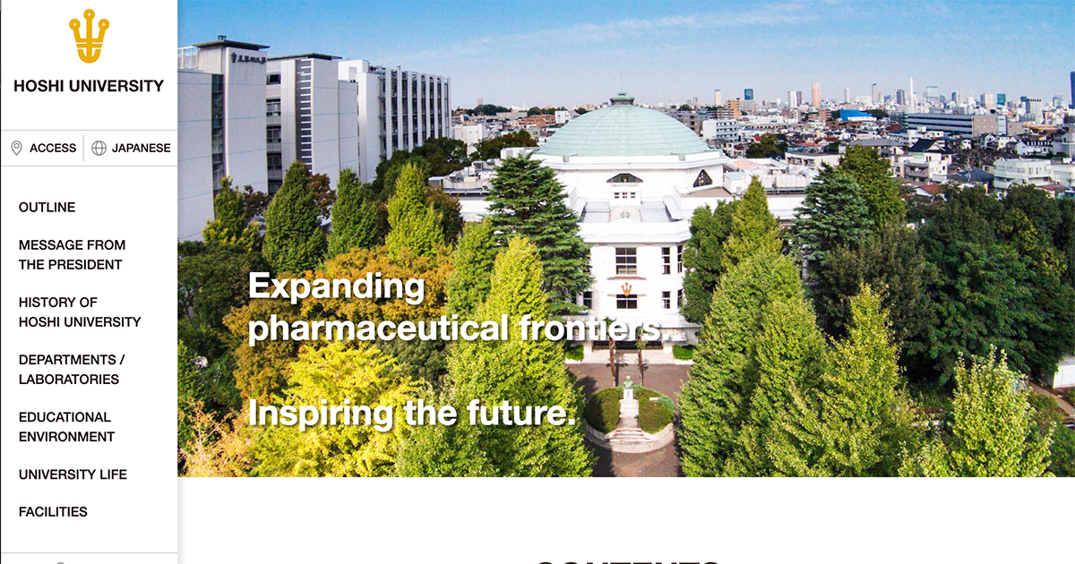 Basic Pharmaceutical Education and Research | HOSHI UNIVERSITY ...